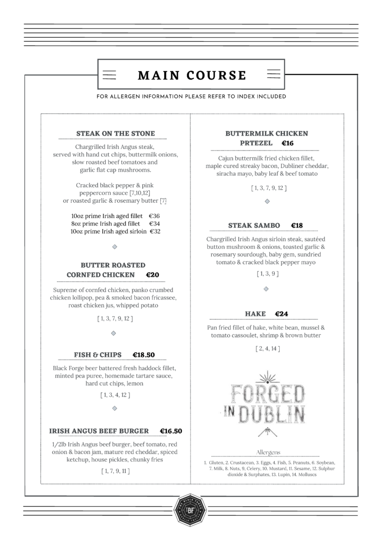 Main Menu – The Black Forge