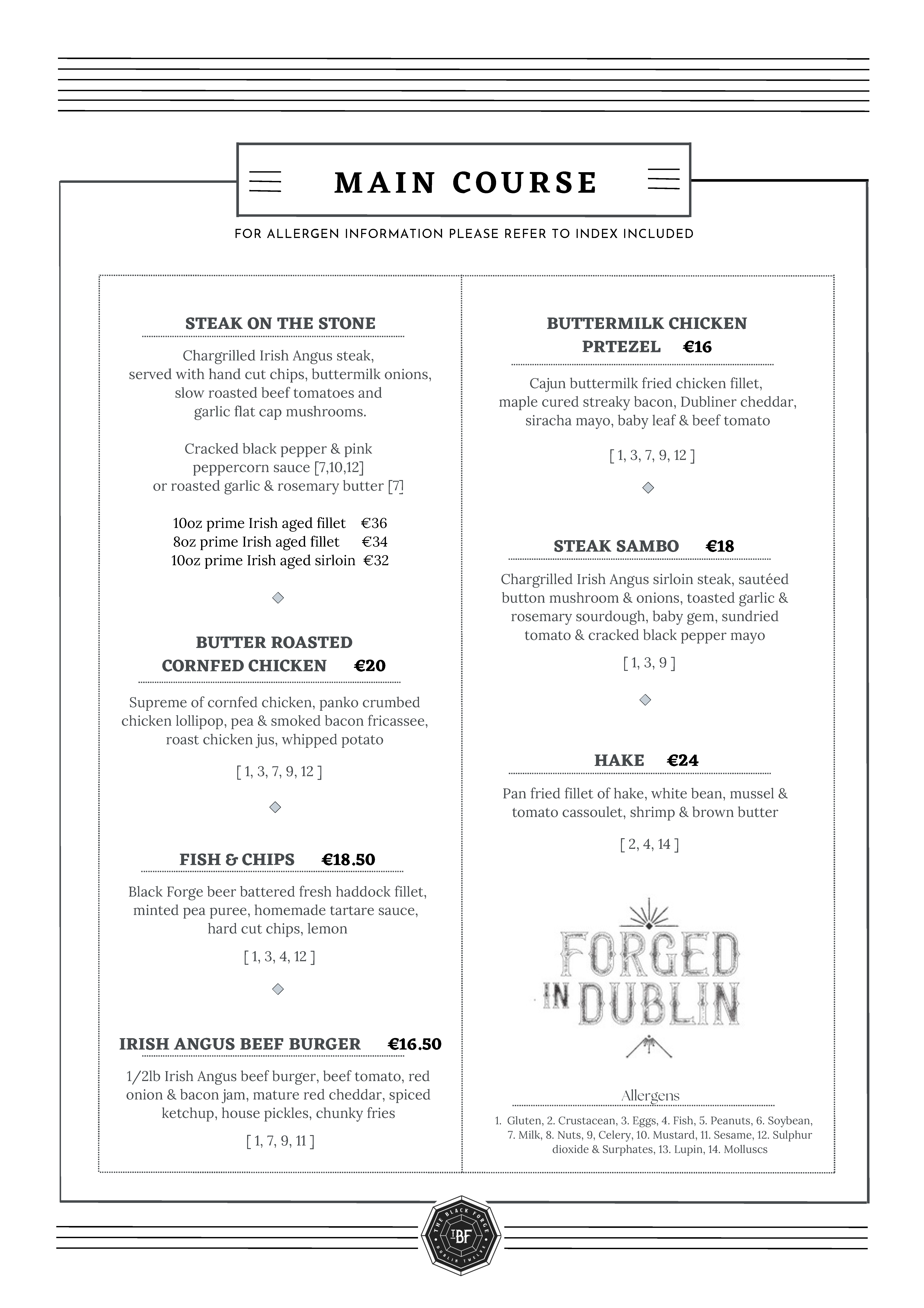 Main Menu – The Black Forge