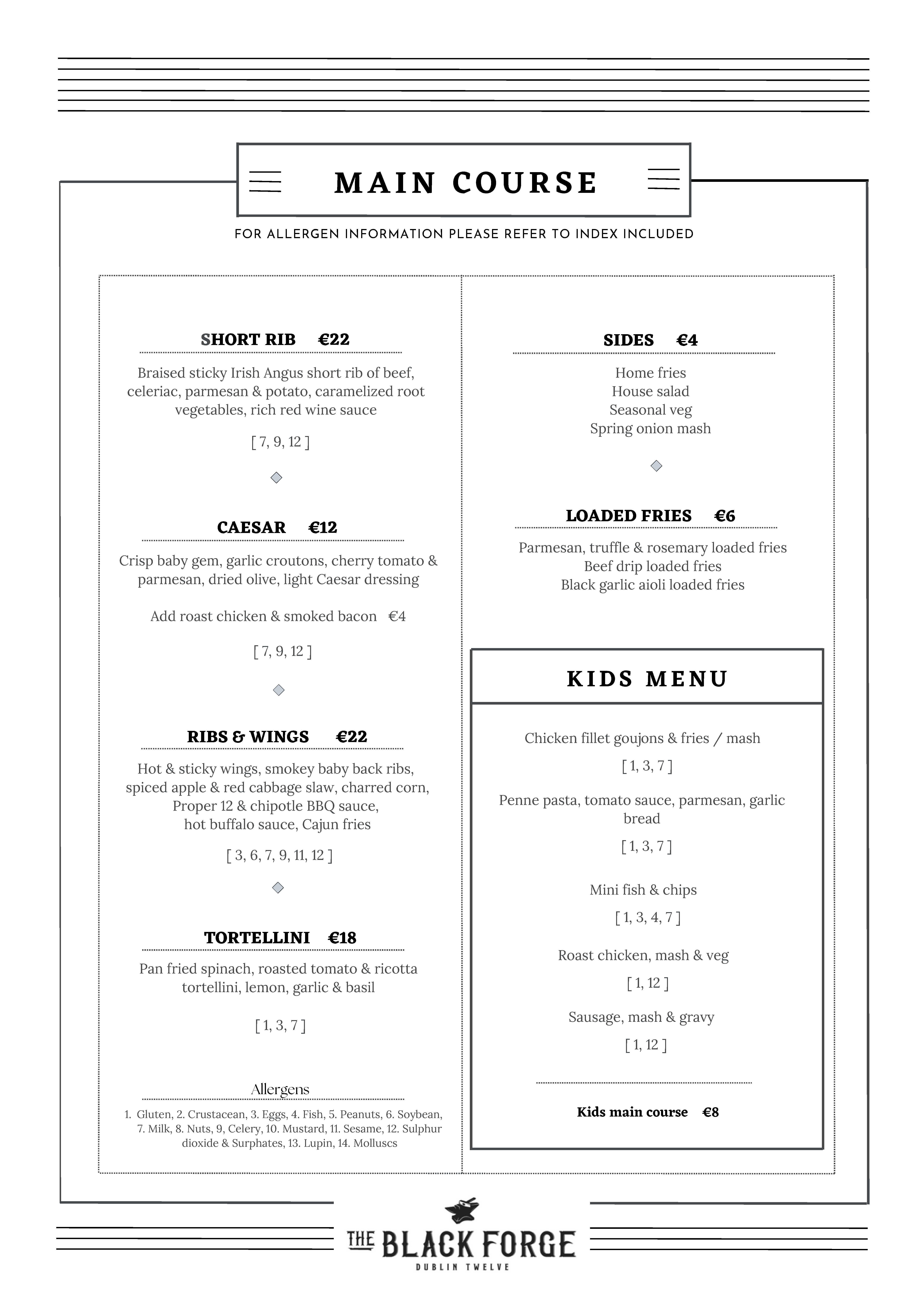 Main Menu – The Black Forge