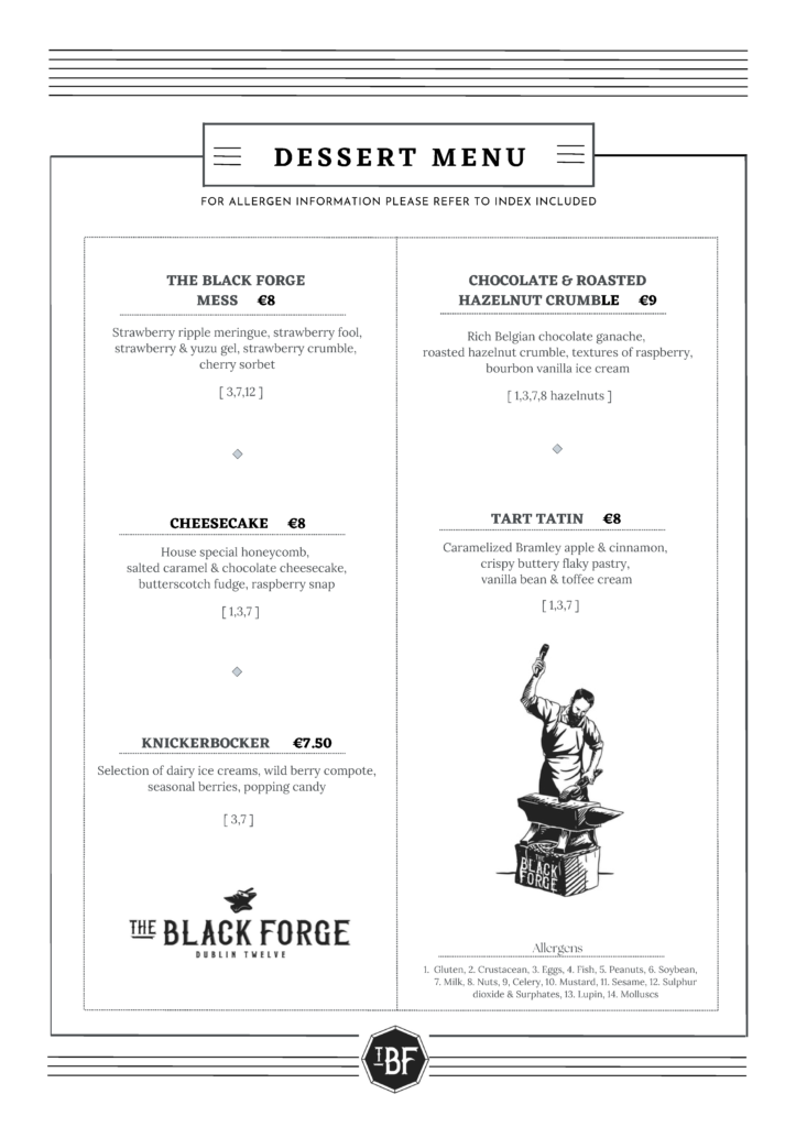 Main Menu – The Black Forge