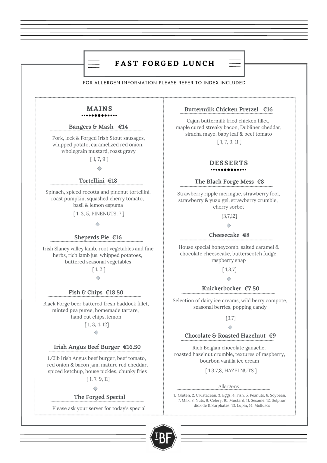 Main Menu – The Black Forge