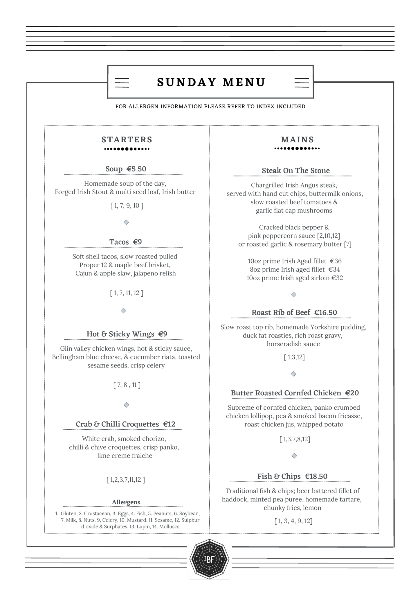 Main Menu – The Black Forge