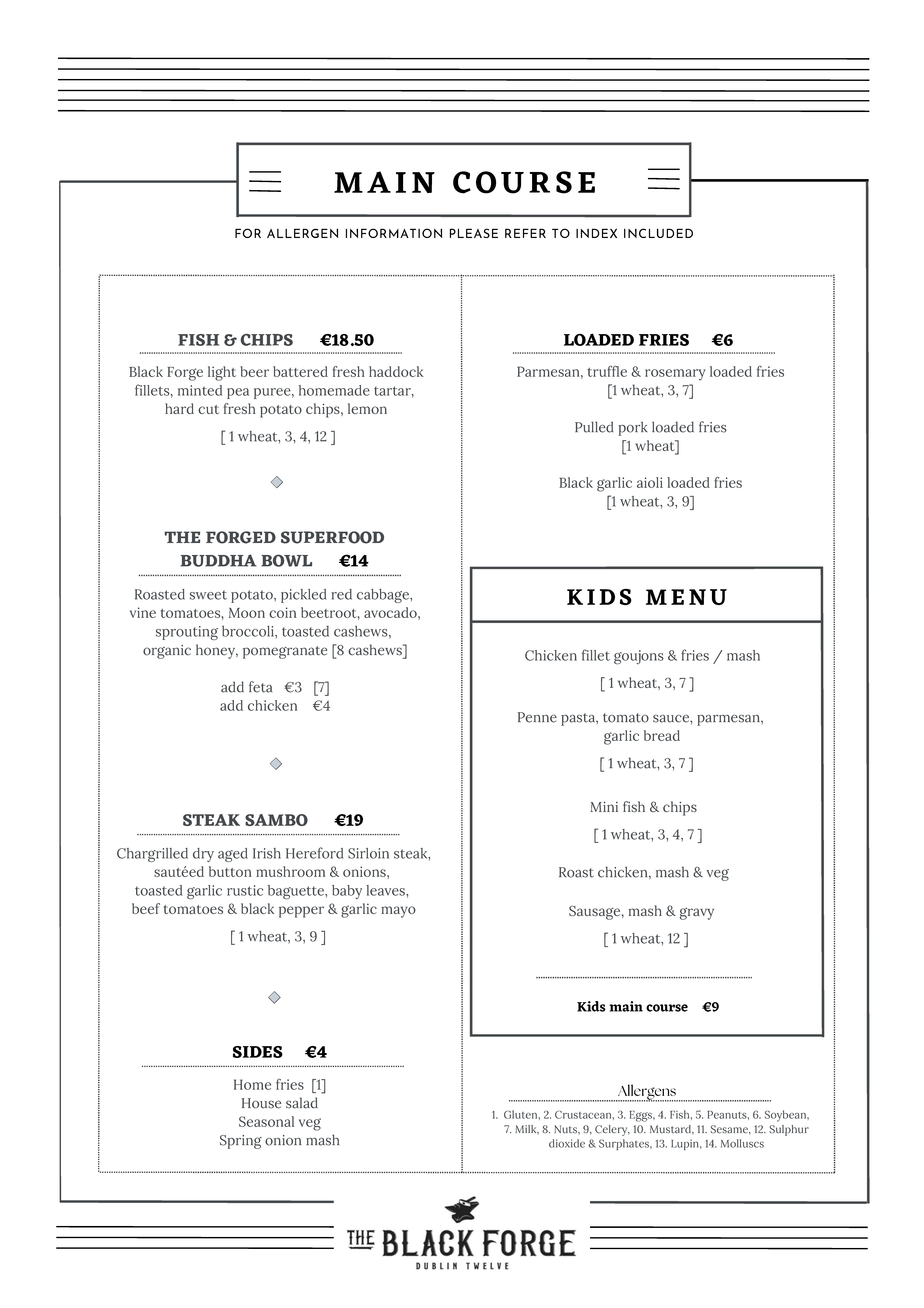 Main Menu – The Black Forge