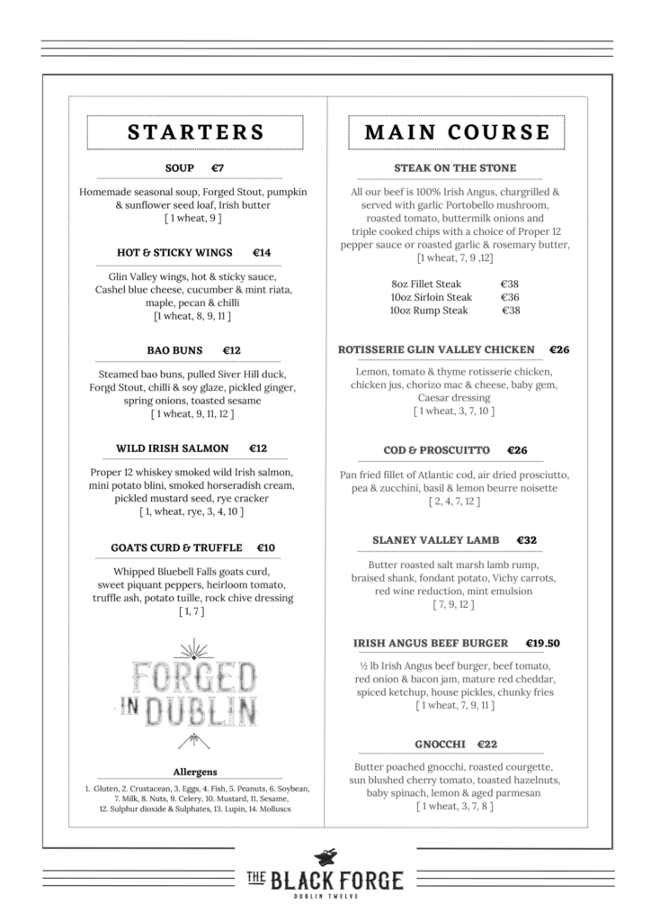 Main Menu – The Black Forge