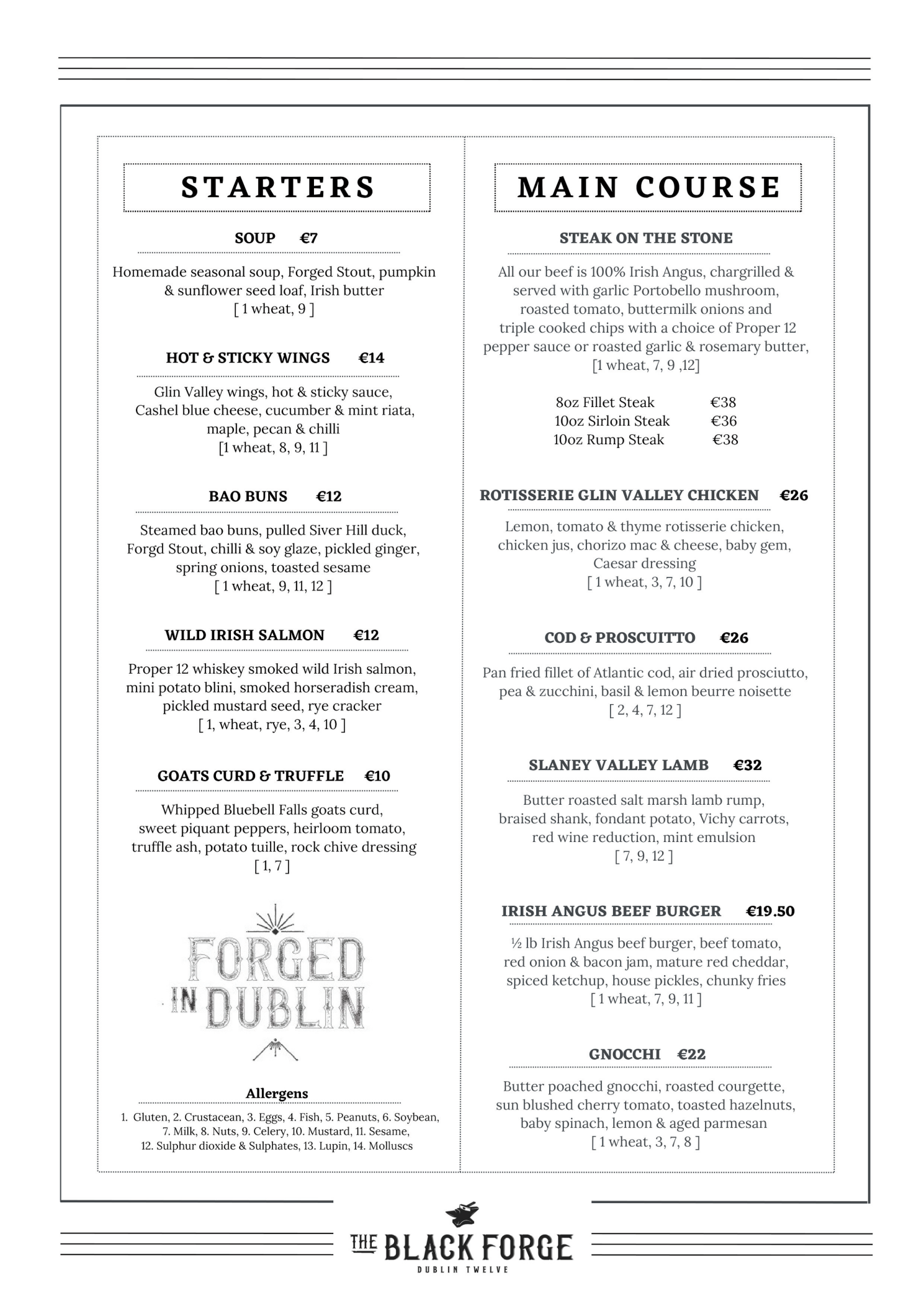 Main Menu – The Black Forge