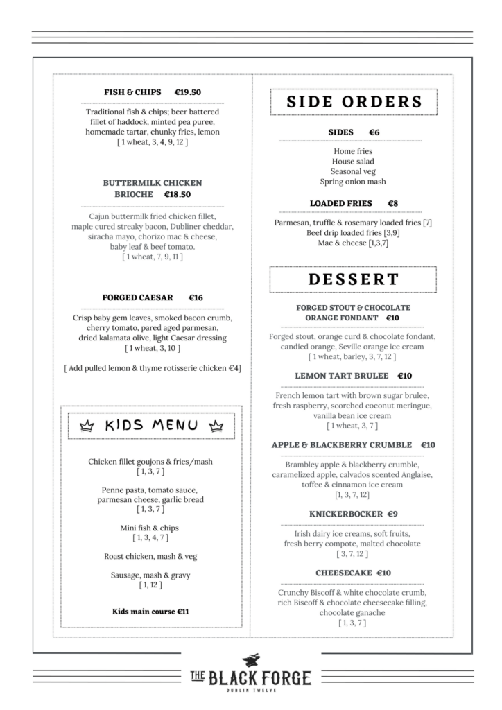 Main Menu – The Black Forge