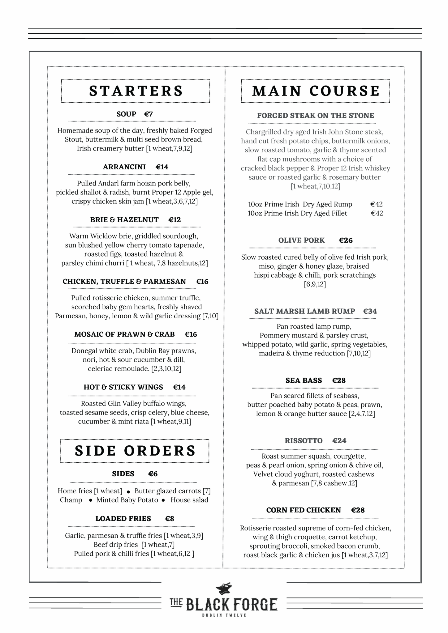 Main Menu – The Black Forge